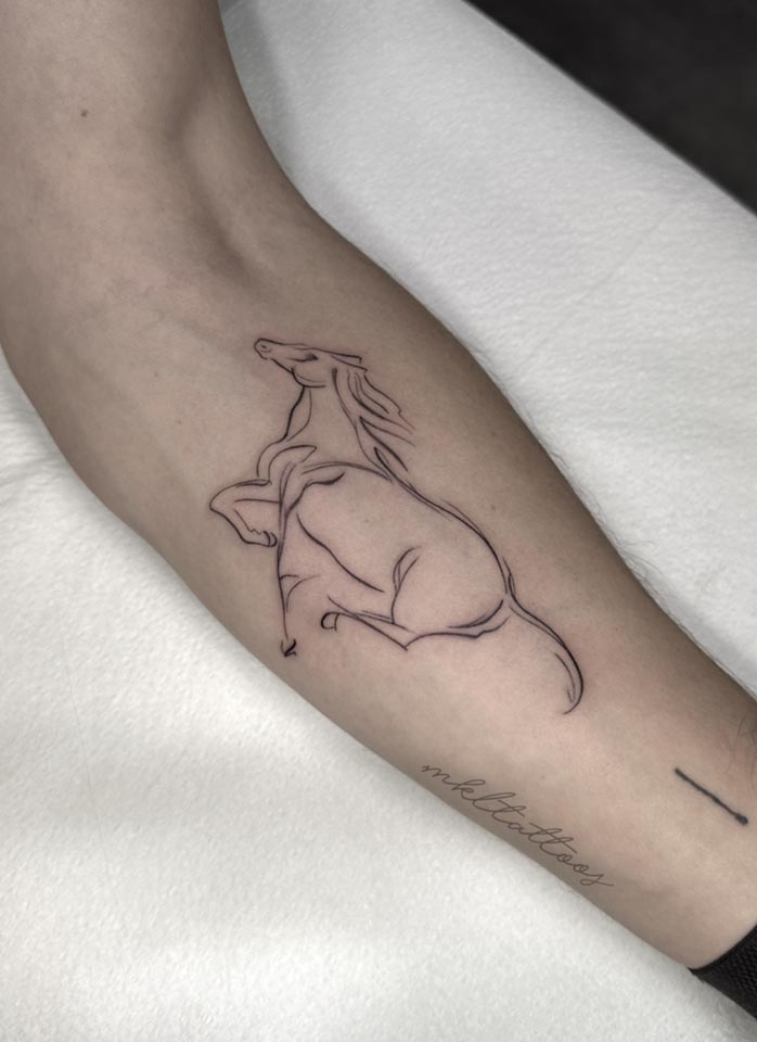Fine Line, Linework tattoo by Mel Lockett